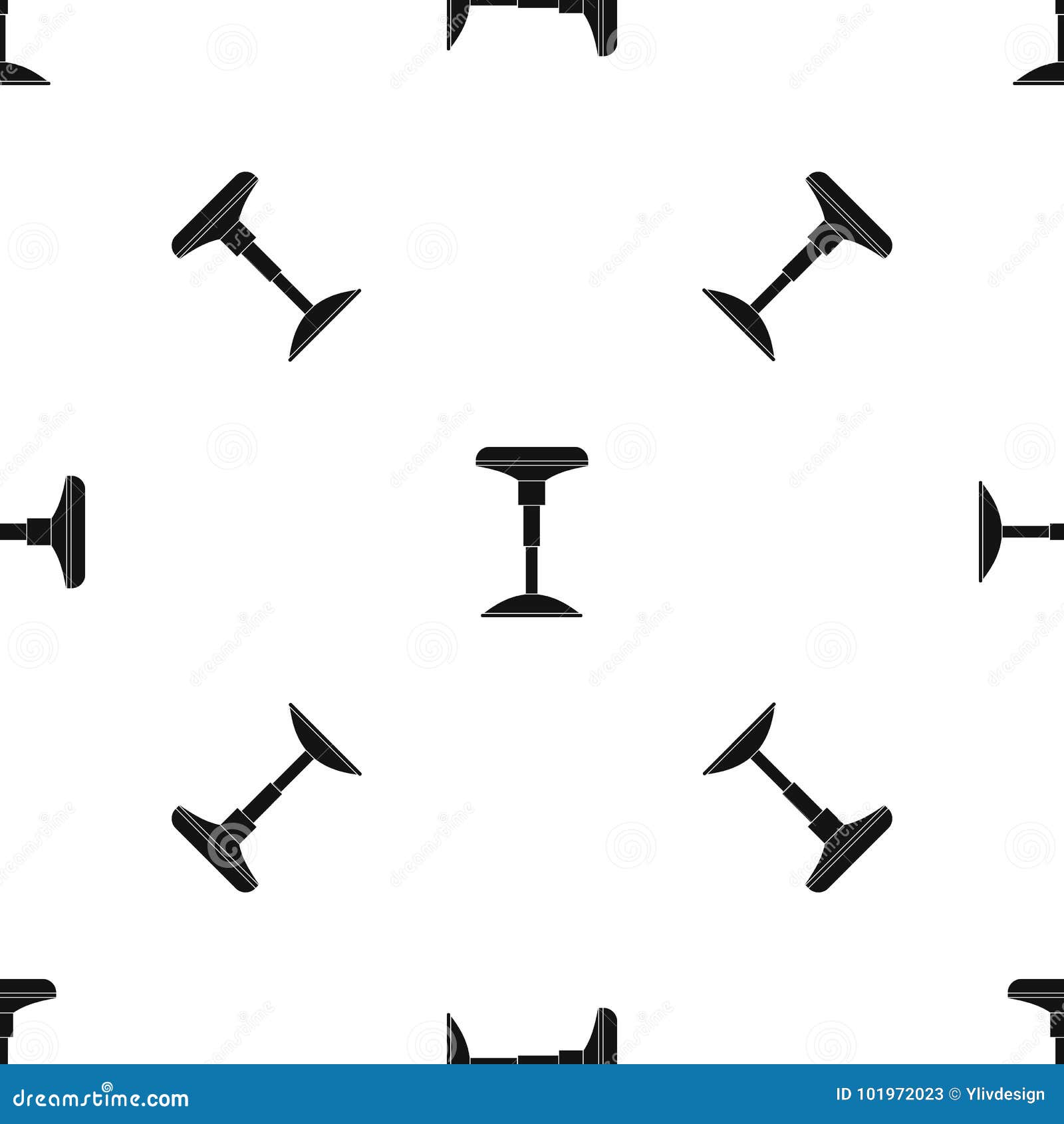 Bar Stool Pattern Seamless Black Stock Vector - Illustration of ...