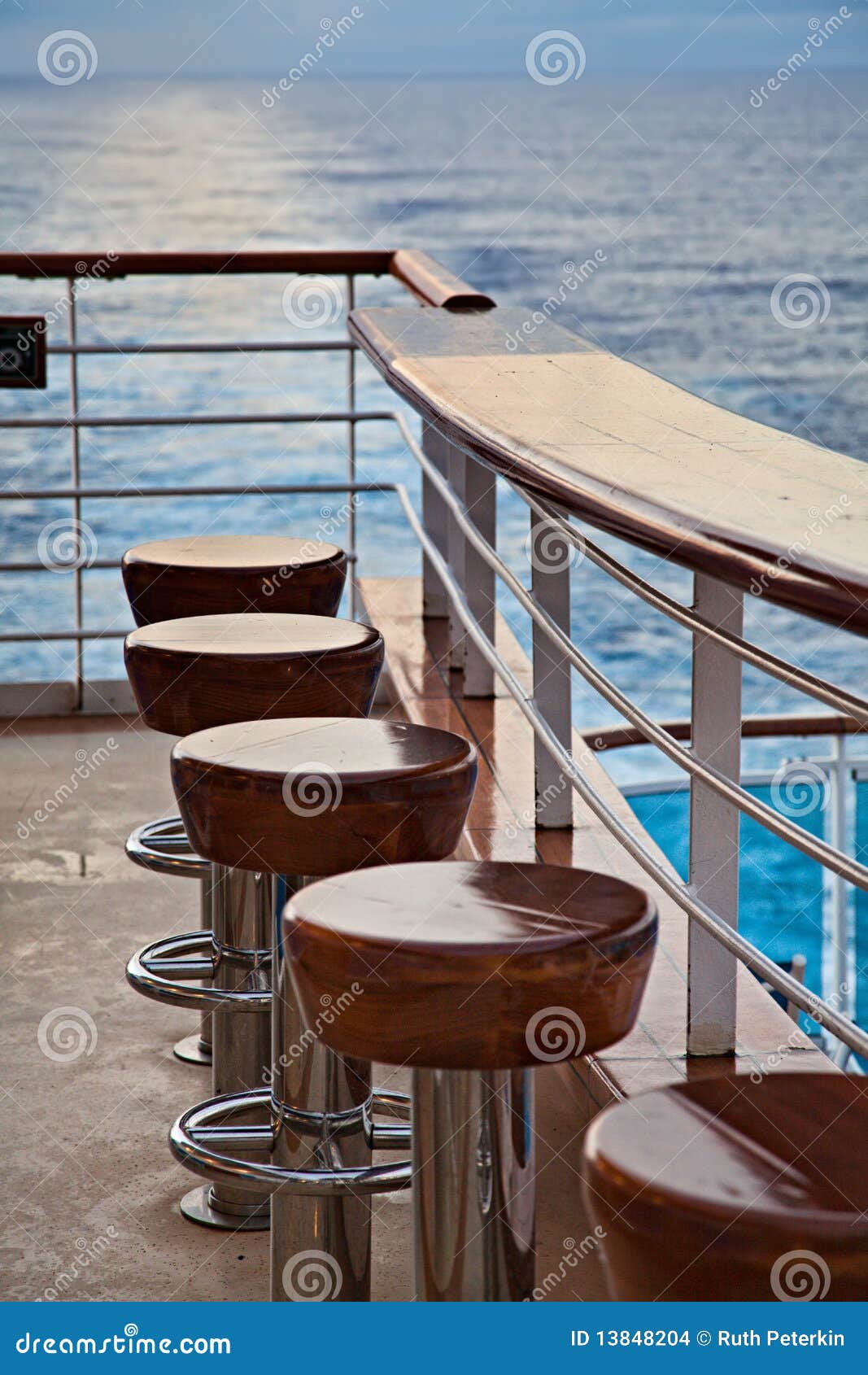 Bar Stools on Cruise Ship stock photo. Image of bolted - 13848204