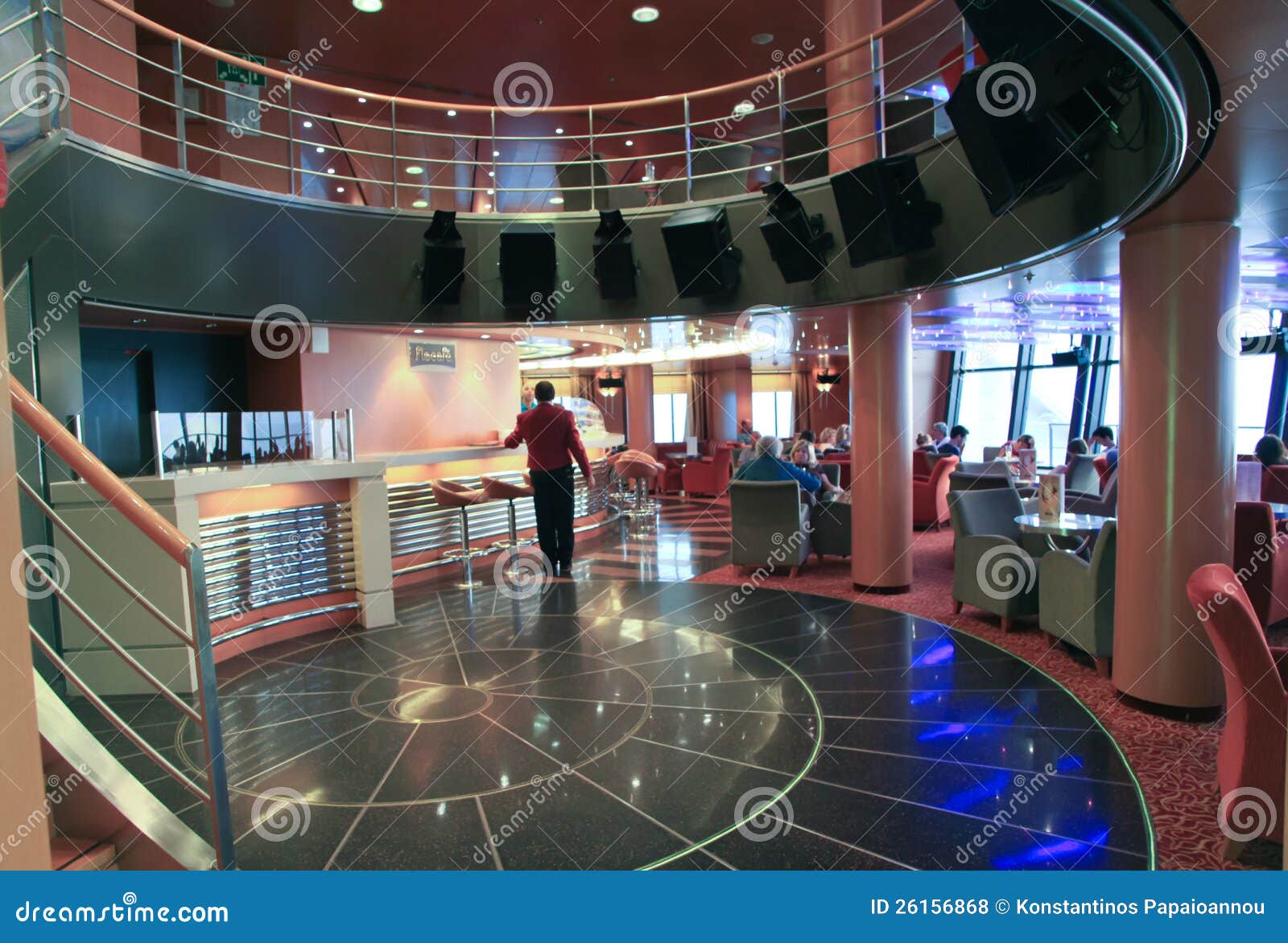 Bar in Superfast ship editorial stock photo. Image of shipping - 26156868