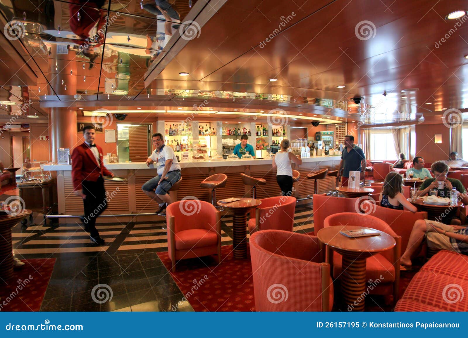 Bar in Superfast ship editorial image. Image of holidays - 26157195