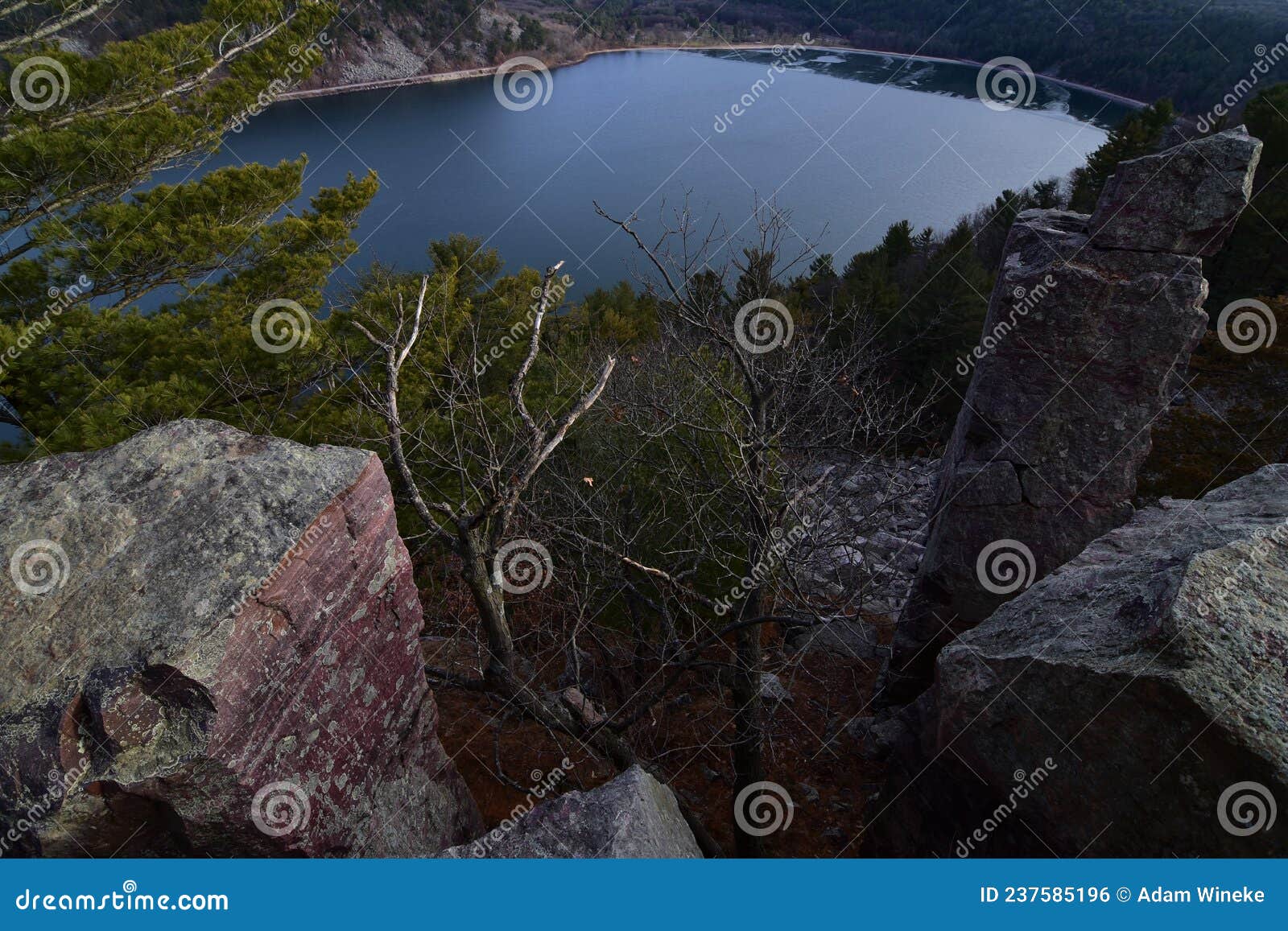 Baraboo Devils Lake State Park West Bluff Trail Stock Photo - Image of ...
