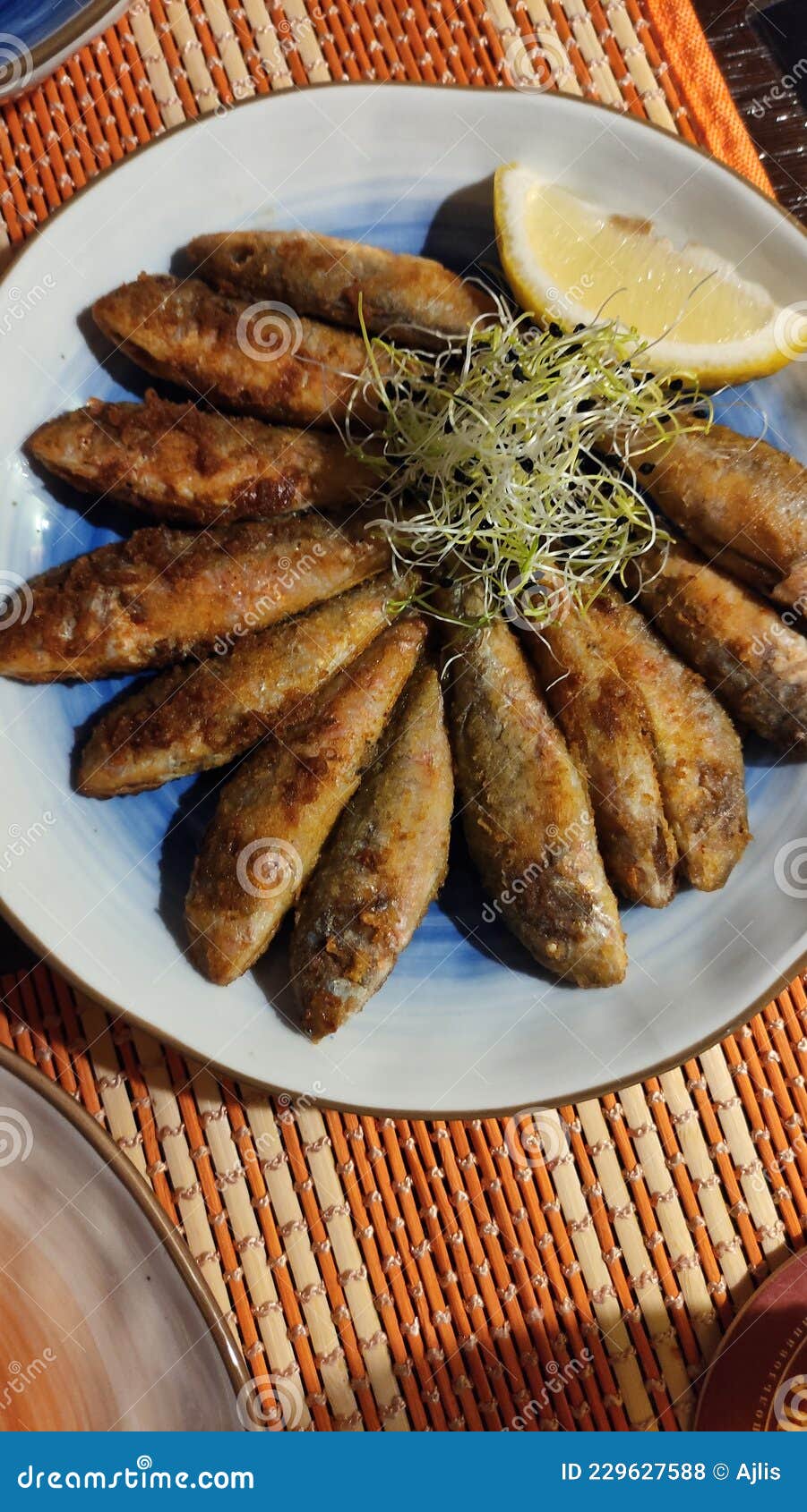 Barabulka Fish at Restaurant on Black Sea Coast Stock Photo - Image of ...