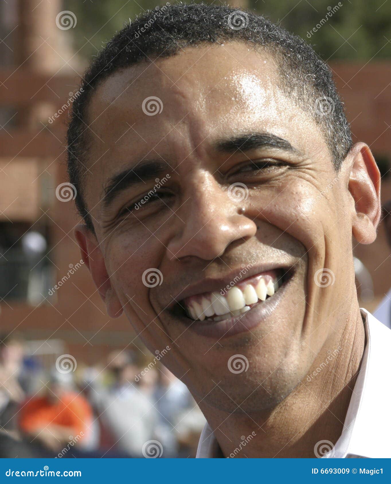 Barack Obama 3284 editorial stock image. Image of smile - 6693009