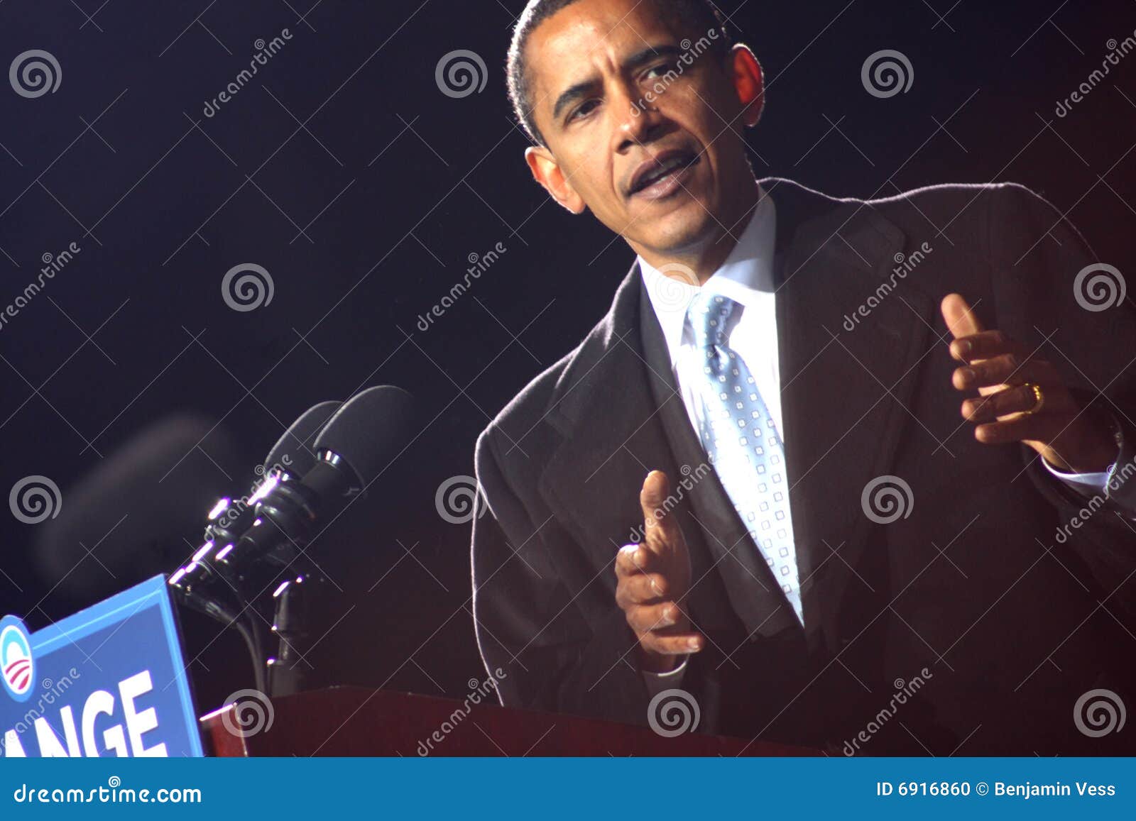 Barack Obama editorial image. Image of rally, democrat - 6916860