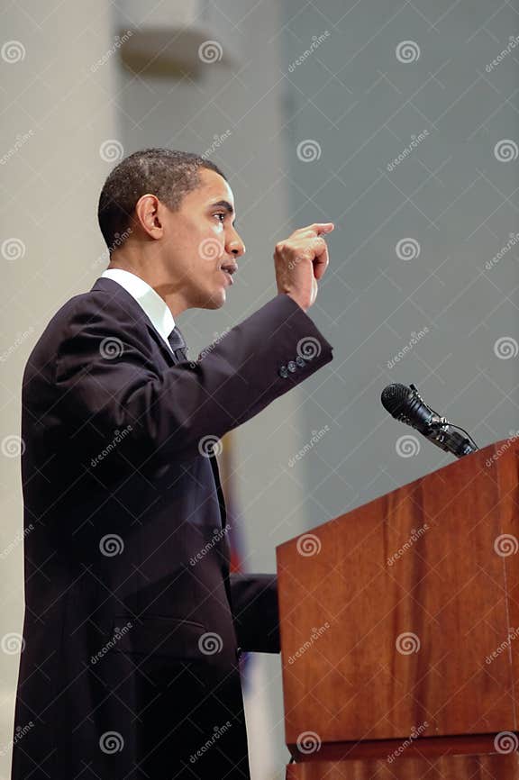 Barack Obama editorial image. Image of gesture, event - 9321105