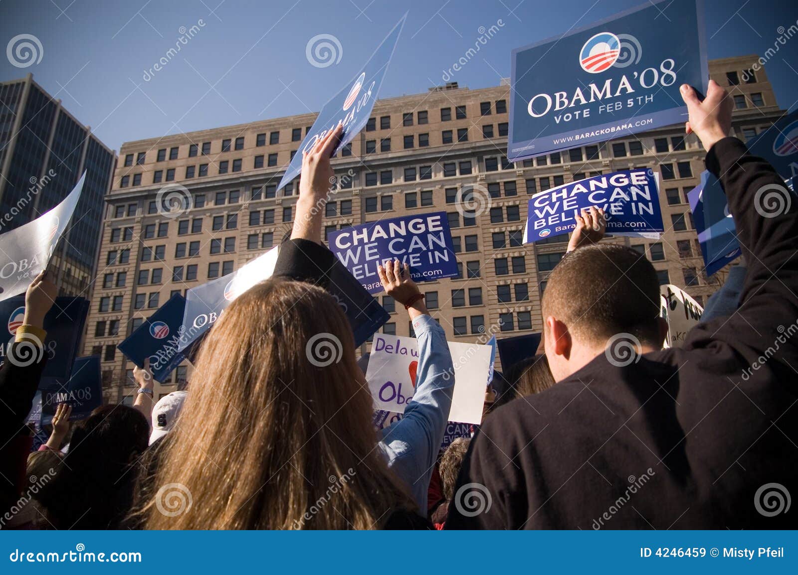 Barack Obama Campaign Supporters Editorial Stock Image - Image of ...