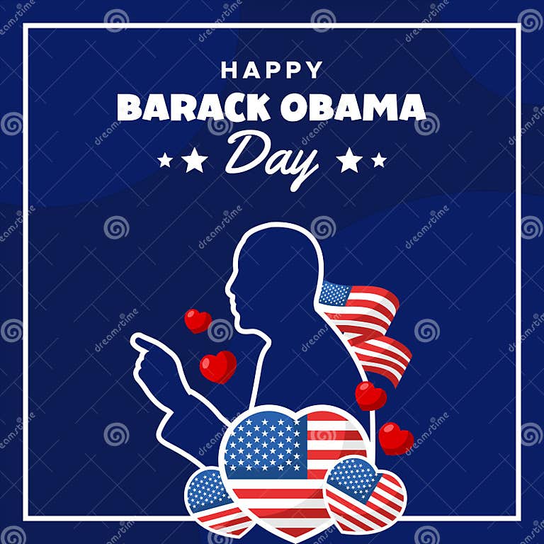 Barack Obama Day Celebration Event Vector Design Editorial Photography ...