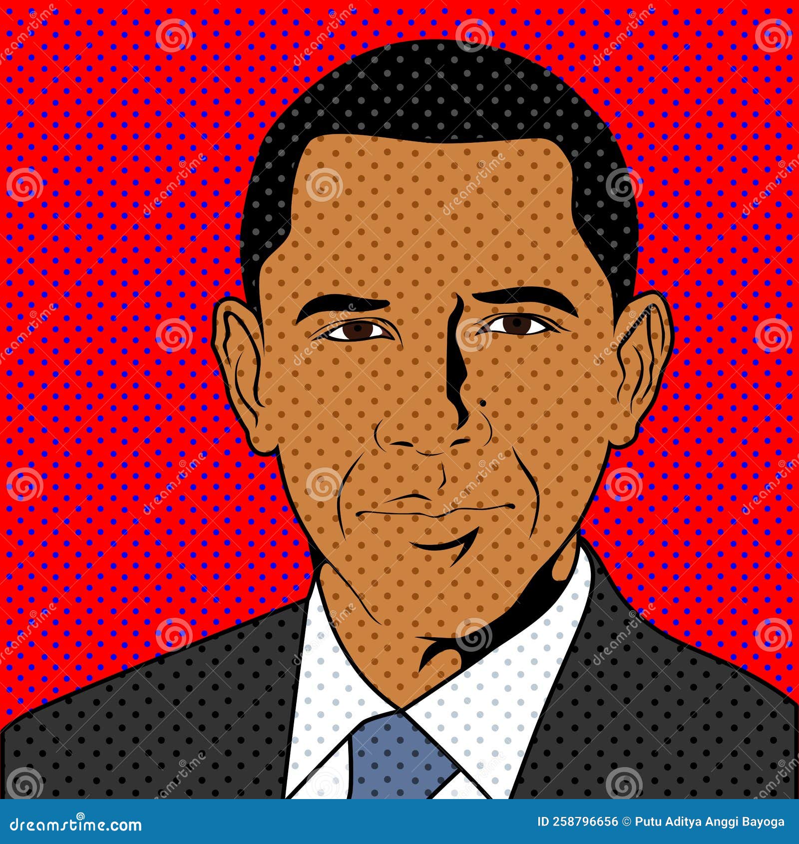 Barack Obama Pop Art Vector Illustration | CartoonDealer.com #258796656