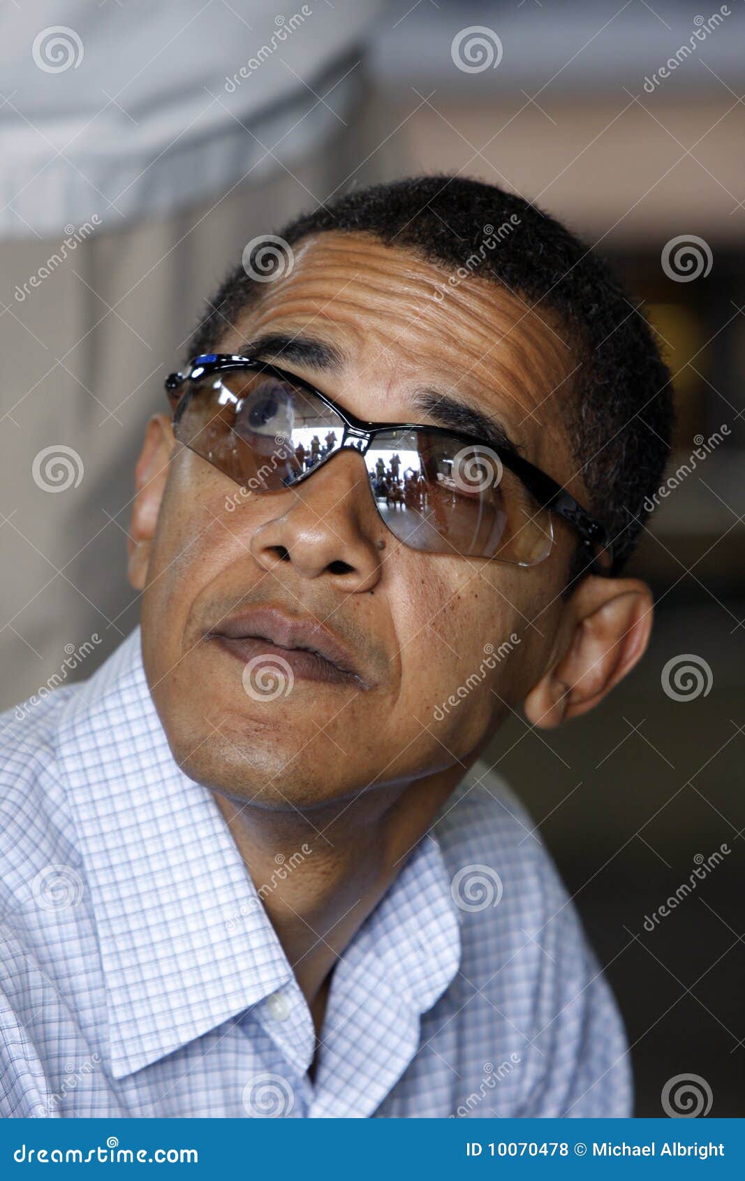 Barack Obama with Protective Glasses Editorial Stock Photo - Image of ...