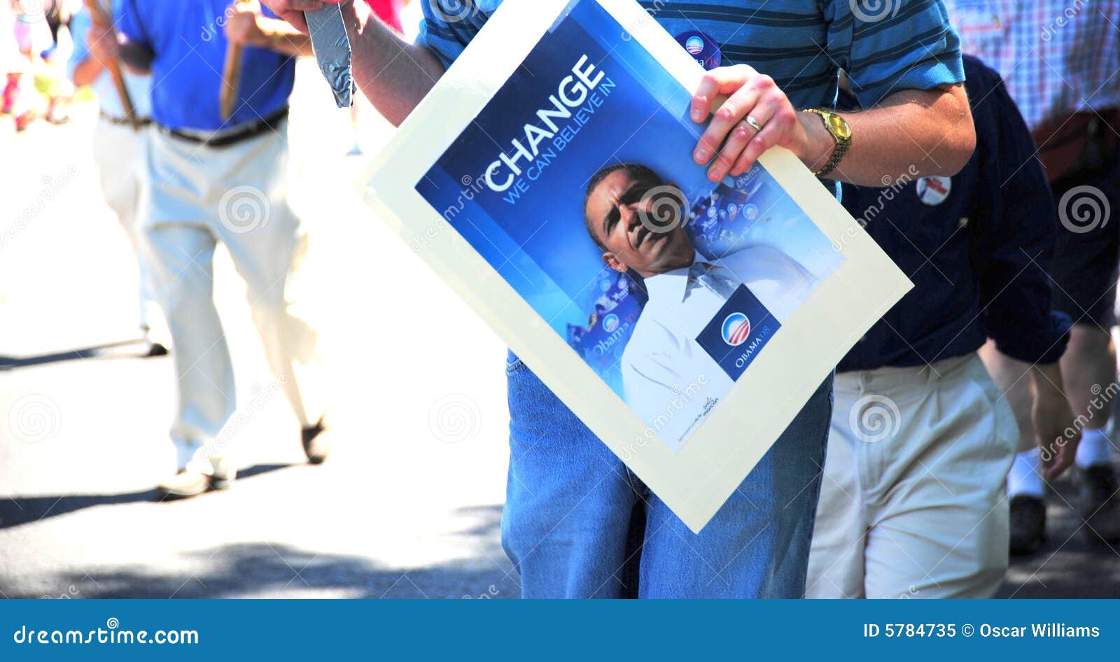 Barack Obama Sign editorial image. Image of african, supporters - 5784735