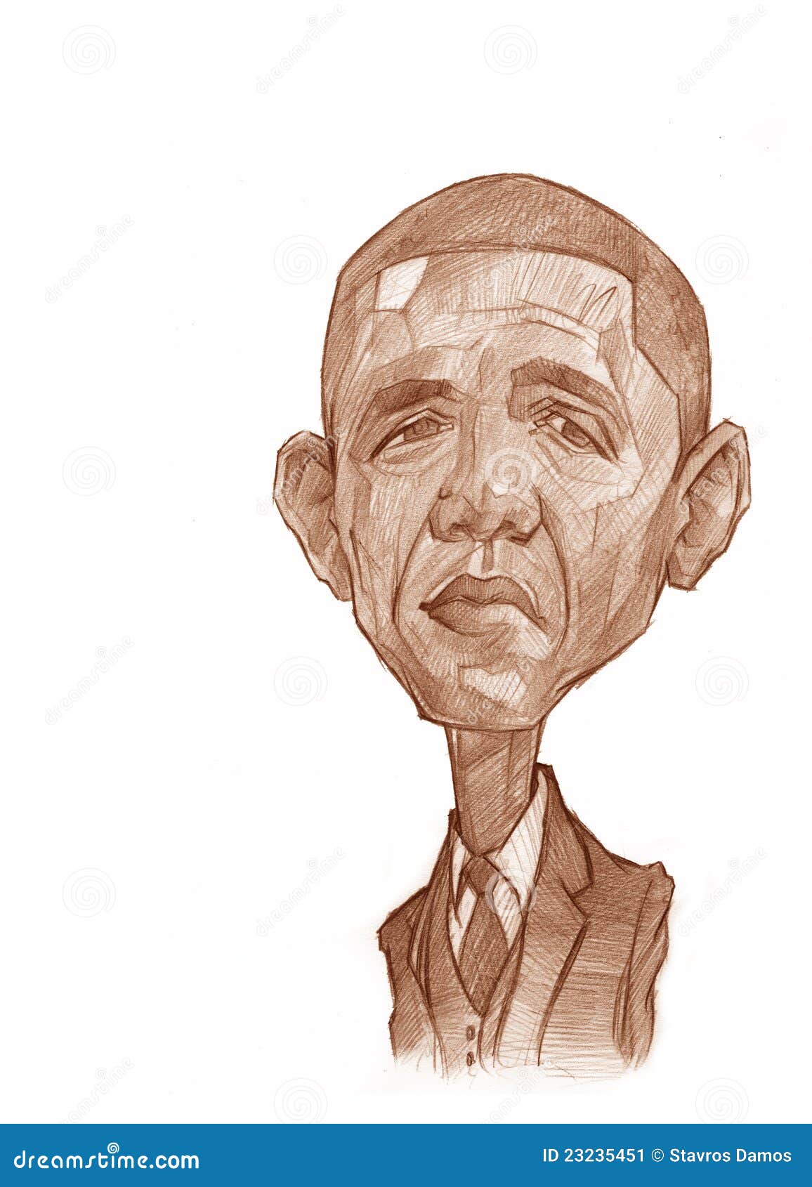 Barack Obama Sketch editorial photo. Illustration of funny - 23235451