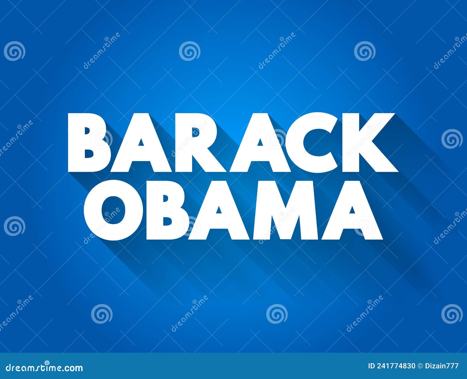 Barack Obama Text, Concept Background Stock Illustration - Illustration ...