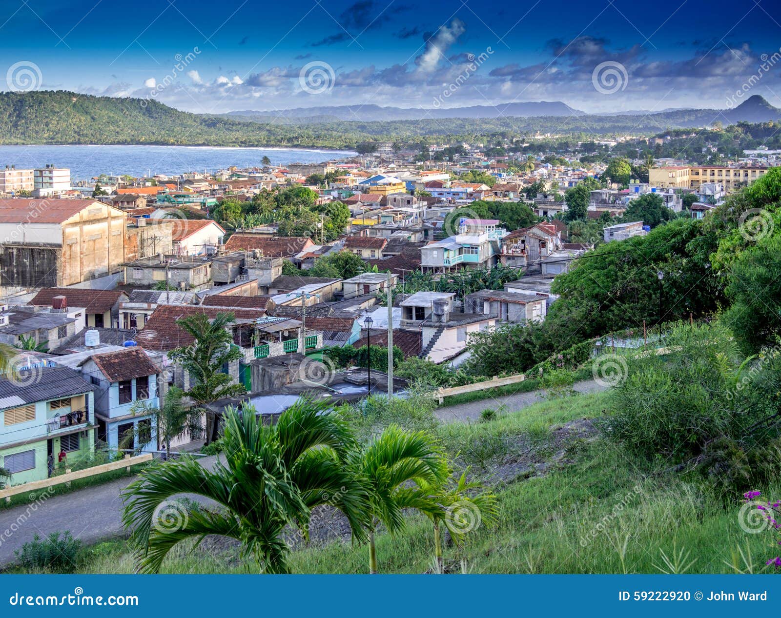 Baracoa Cuba stock photo. Image of seaside, town, settlement - 59222920