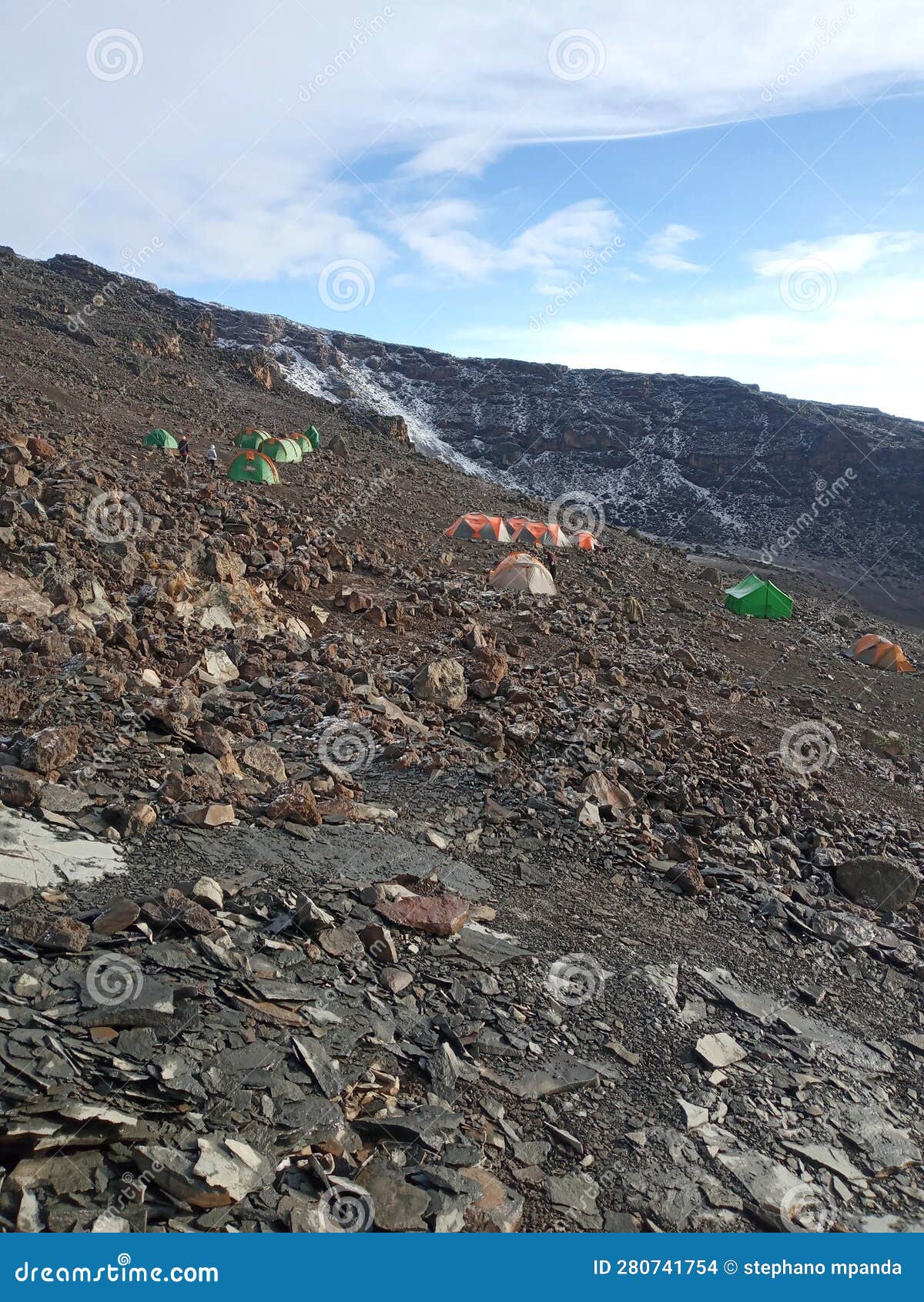 Barafu base camp stock photo. Image of terrain, badlands - 280741754