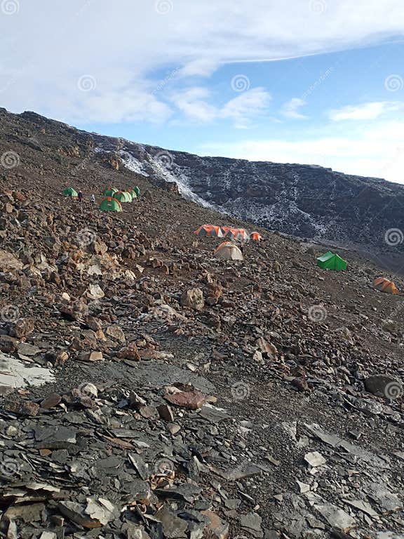 Barafu base camp stock photo. Image of terrain, badlands - 280741754