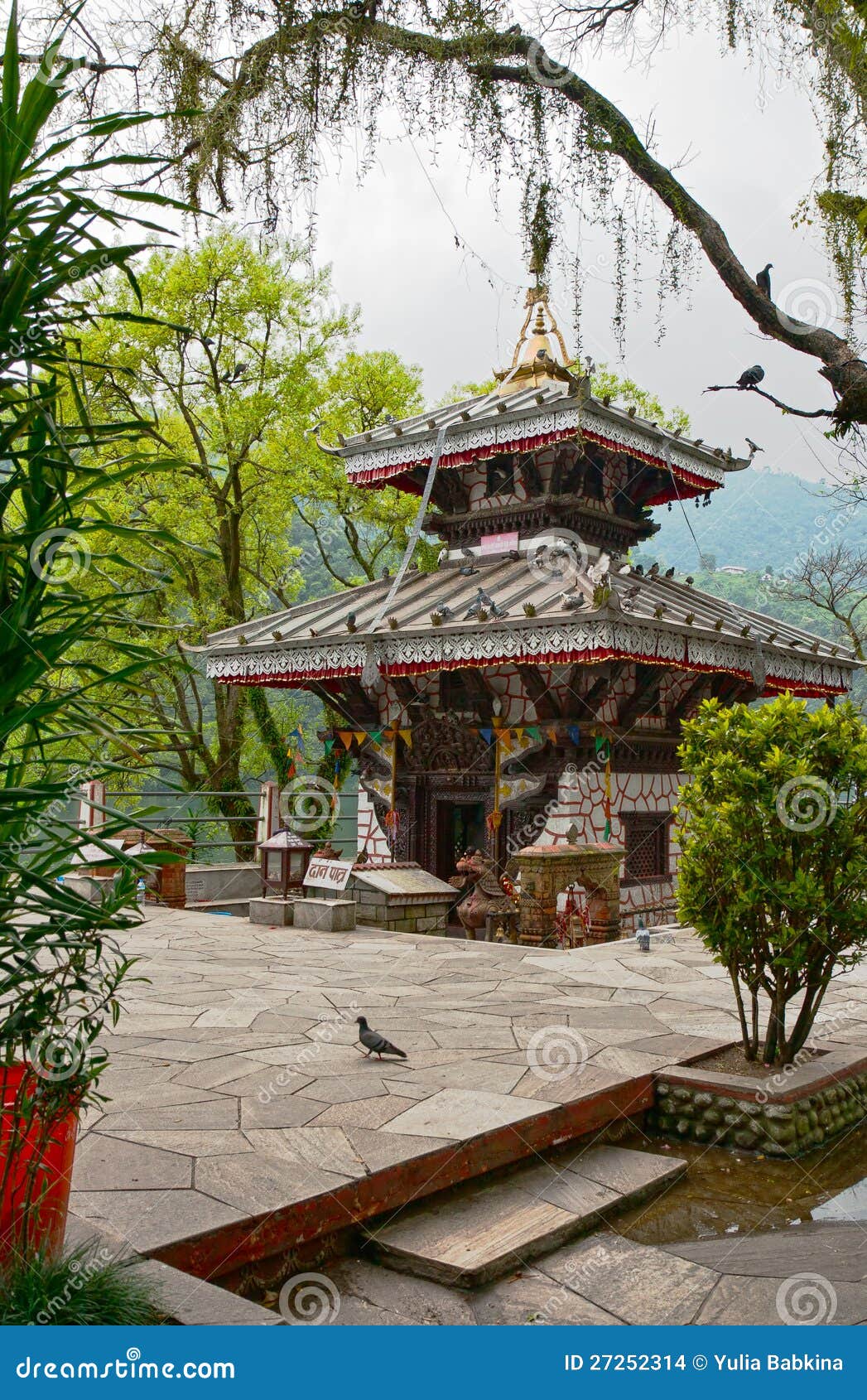 Barahi Temple stock photo. Image of figures, trees, bird - 27252314