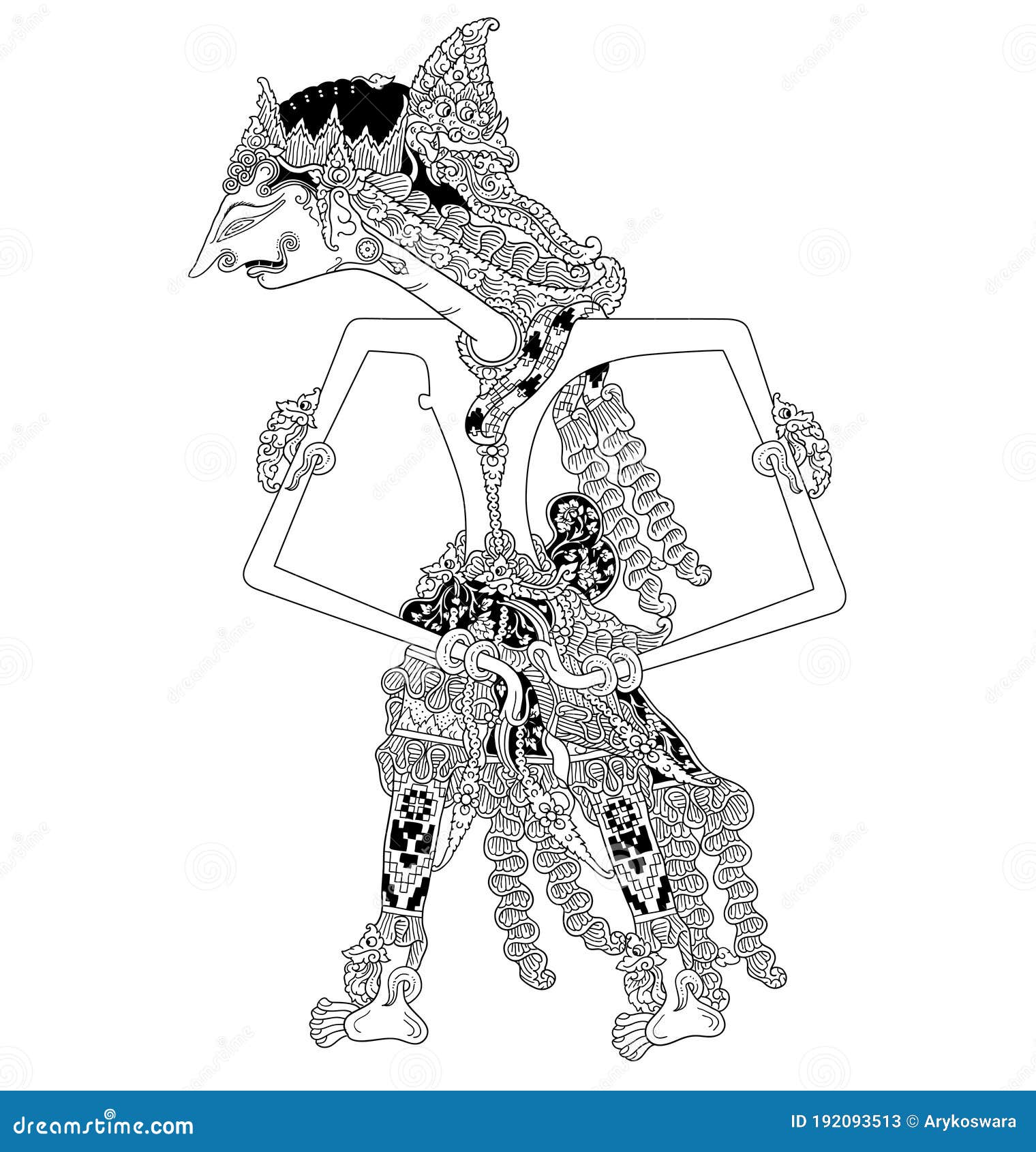 Barata stock vector. Illustration of culture, javanese - 192093513