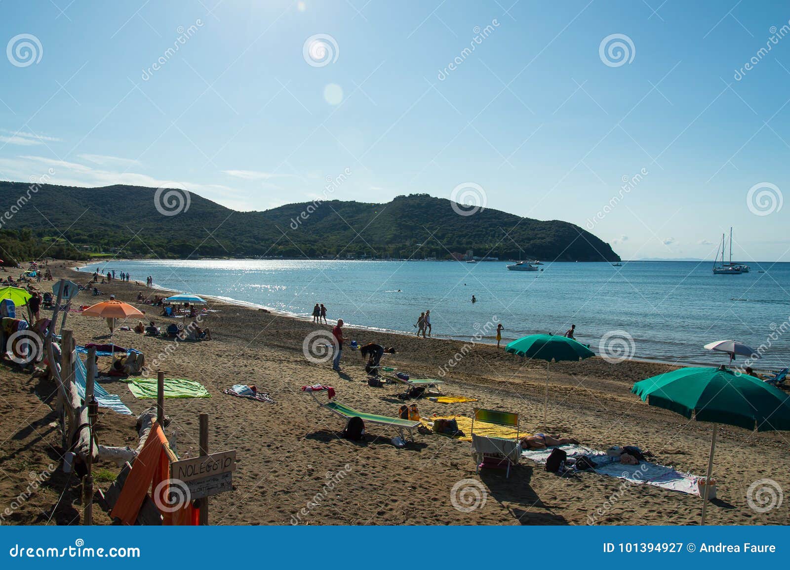 Baratti-Strand stockbild. Bild von schön, sonnenuntergang - 101394927