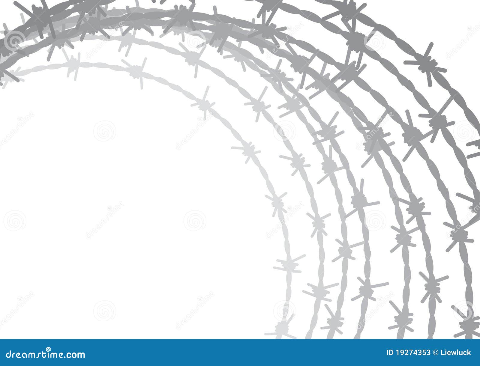 Barb coil stock vector. Illustration of hostile, metal - 19274353