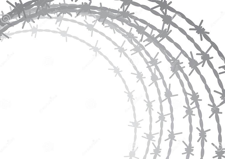 Barb coil stock vector. Illustration of hostile, metal - 19274353