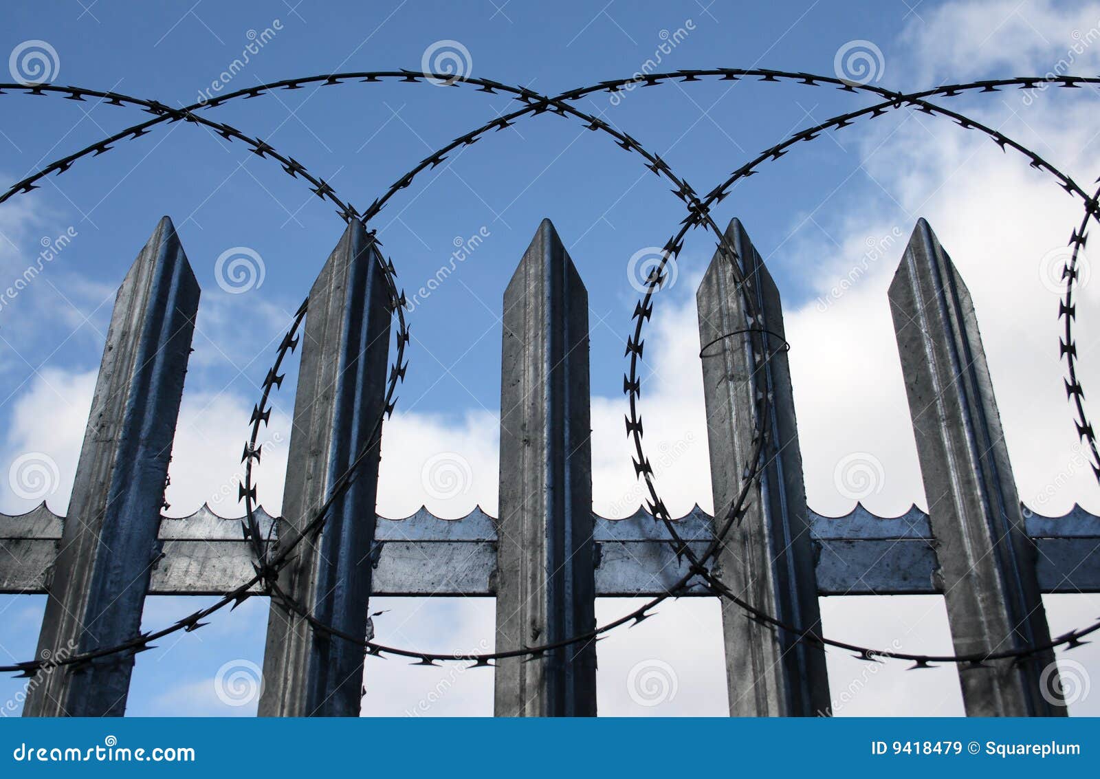 Barb Wire stock image. Image of barb, barbwire, jail, imprisonment ...