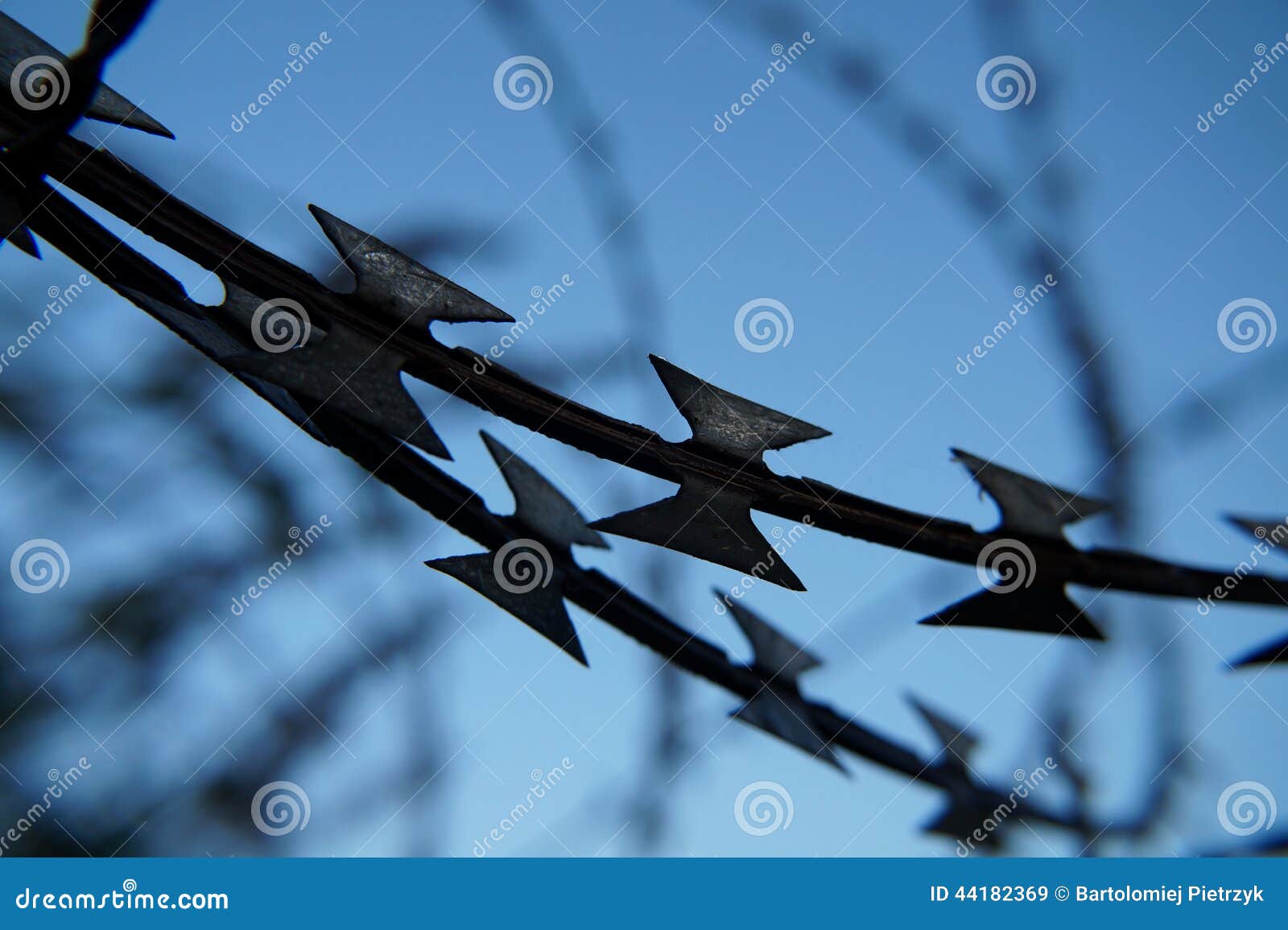 Barb wire stock image. Image of factory, barb, security - 44182369