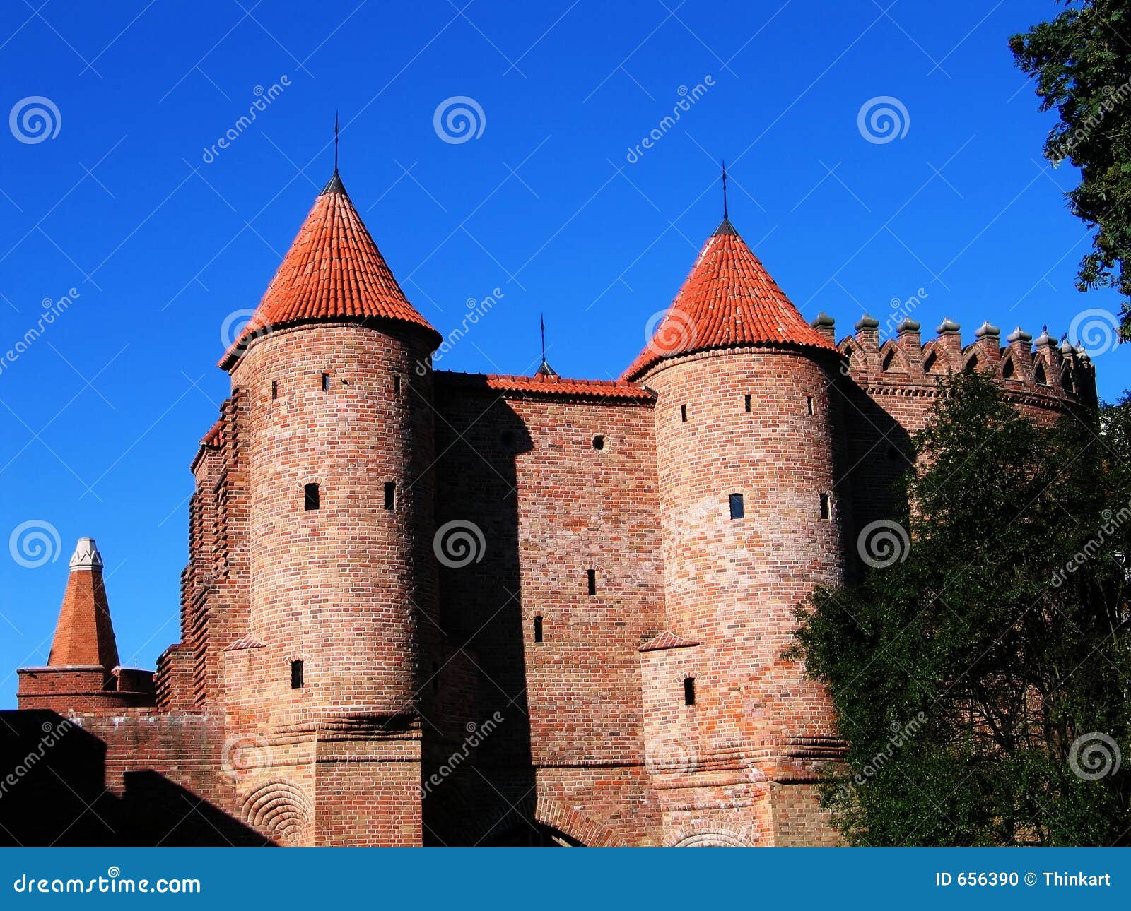 Barbacane - Vieille Fortification à Varsovie Photo stock - Image du ...