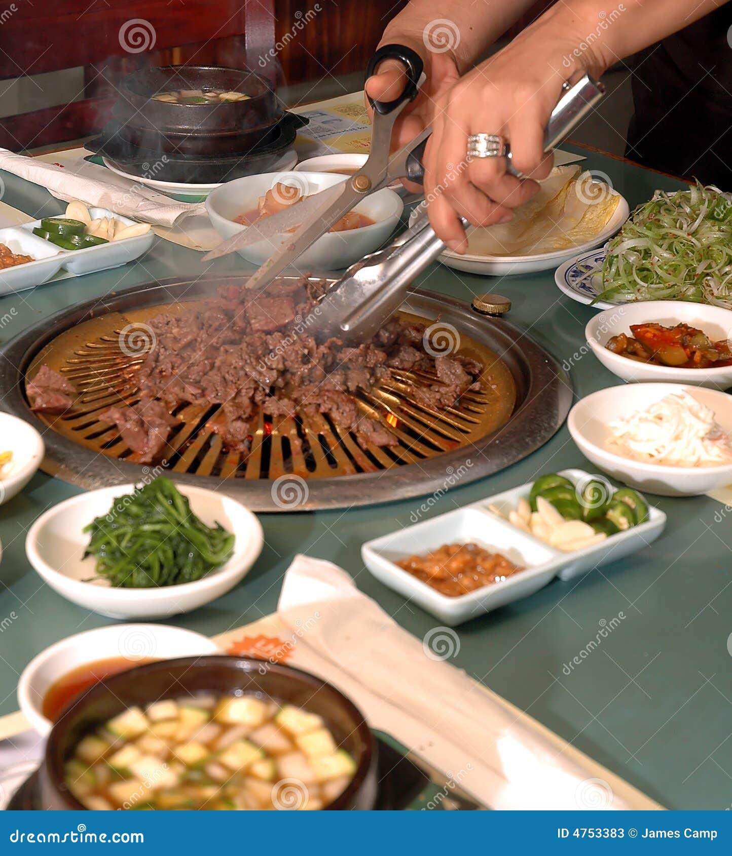 Barbacoa coreana 2 imagen de archivo. Imagen de barbacoa - 4753383