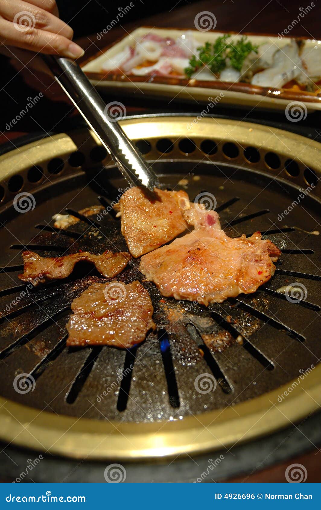 Barbacoa coreana foto de archivo. Imagen de alimento, carne - 4926696