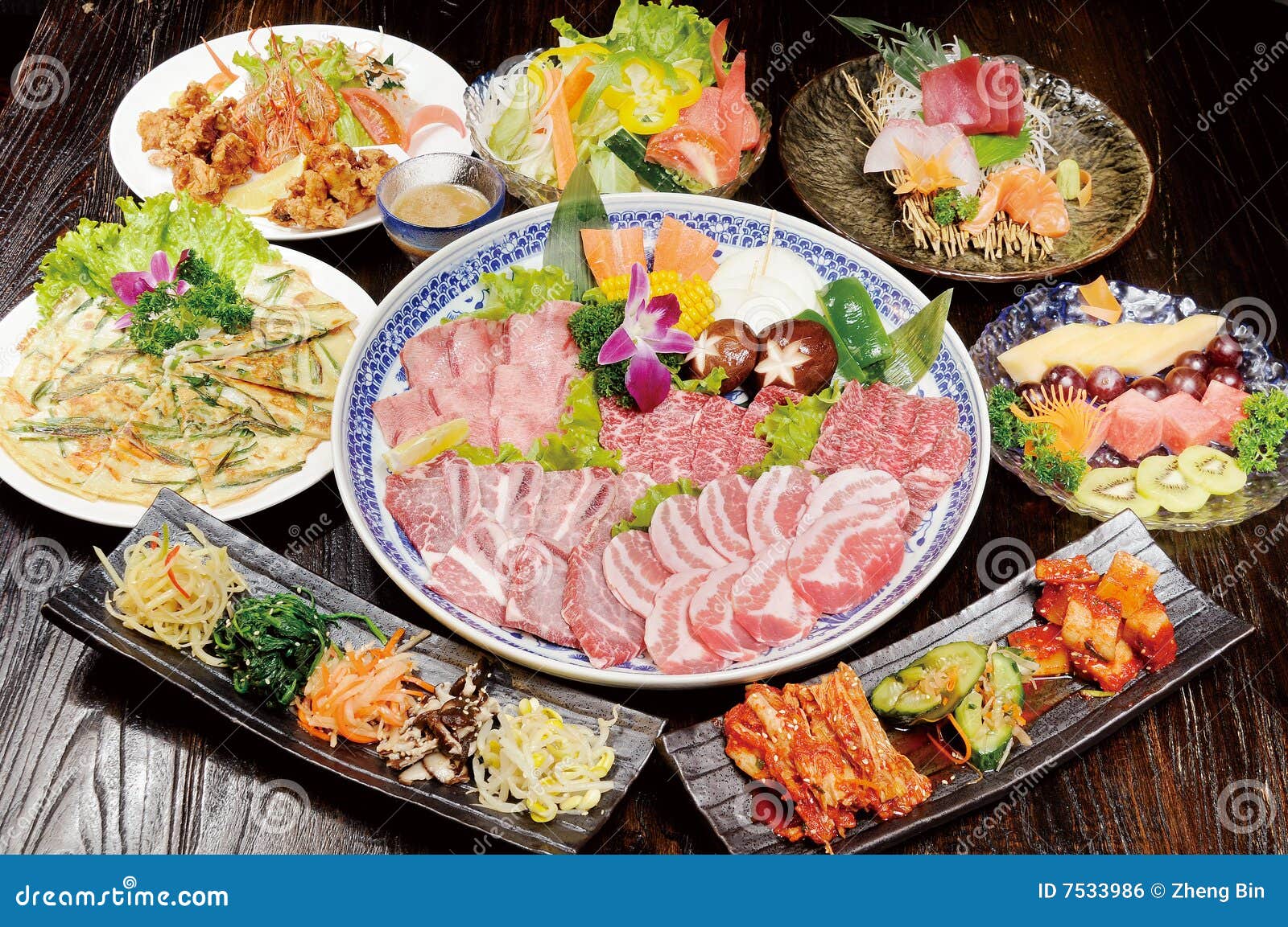 Barbacoa coreana foto de archivo. Imagen de platos, fresco - 7533986