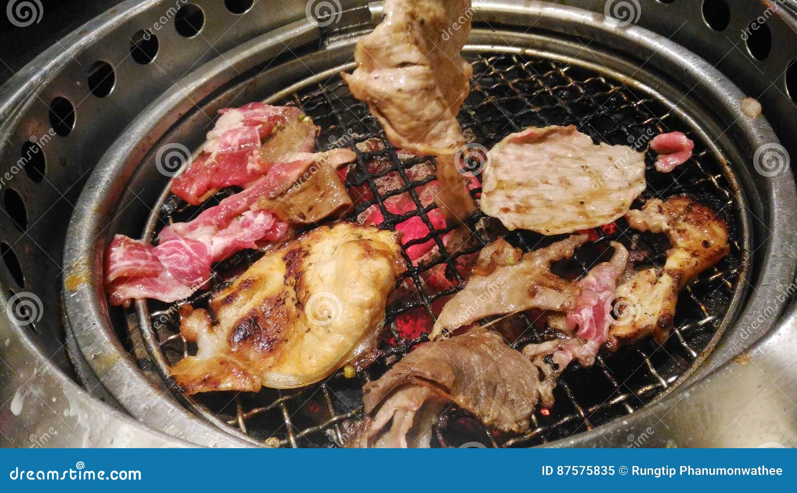 Barbacoa Coreana Del Estilo Con La Carne Imagen de archivo - Imagen de ...