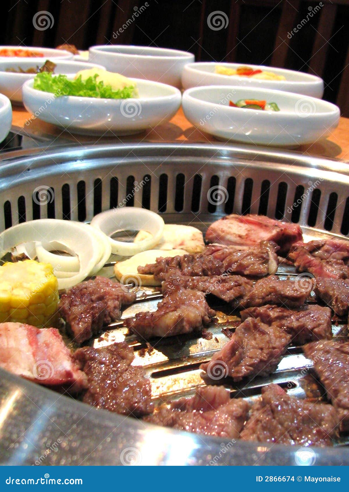 Barbacoa coreana deliciosa foto de archivo. Imagen de alimento - 2866674