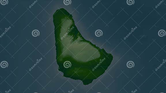Barbados Highlighted. Physical Stock Illustration - Illustration of ...