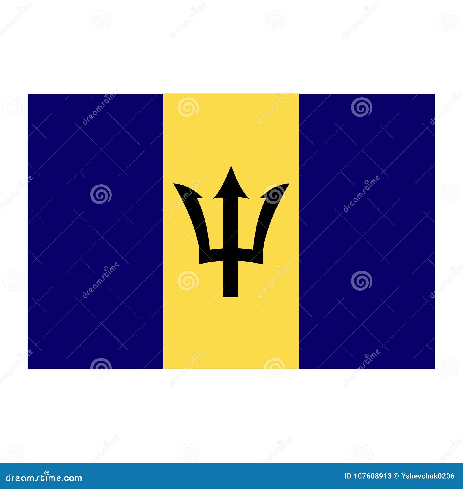 Barbados of Icon. Vector Illustration Stock Vector - Illustration of ...