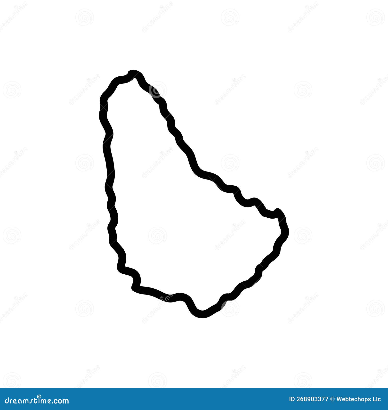 Black Barbados Map, Caribbean Island Country. Detailed Map With ...