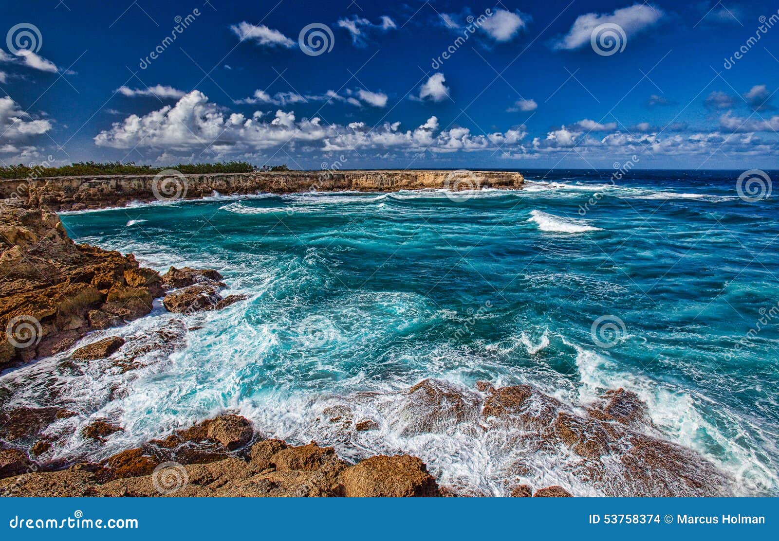 Barbados Landscape stock photo. Image of high, waterfront - 53758374