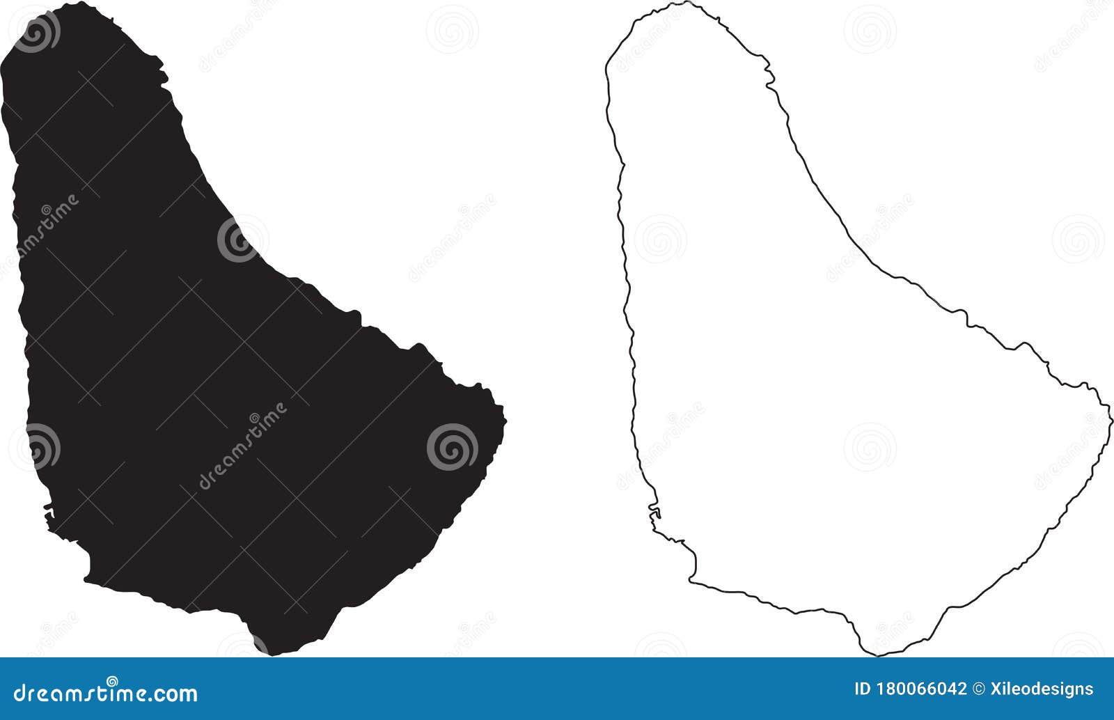 Barbados Silhouette Maps Royalty-Free Stock Photography | CartoonDealer ...