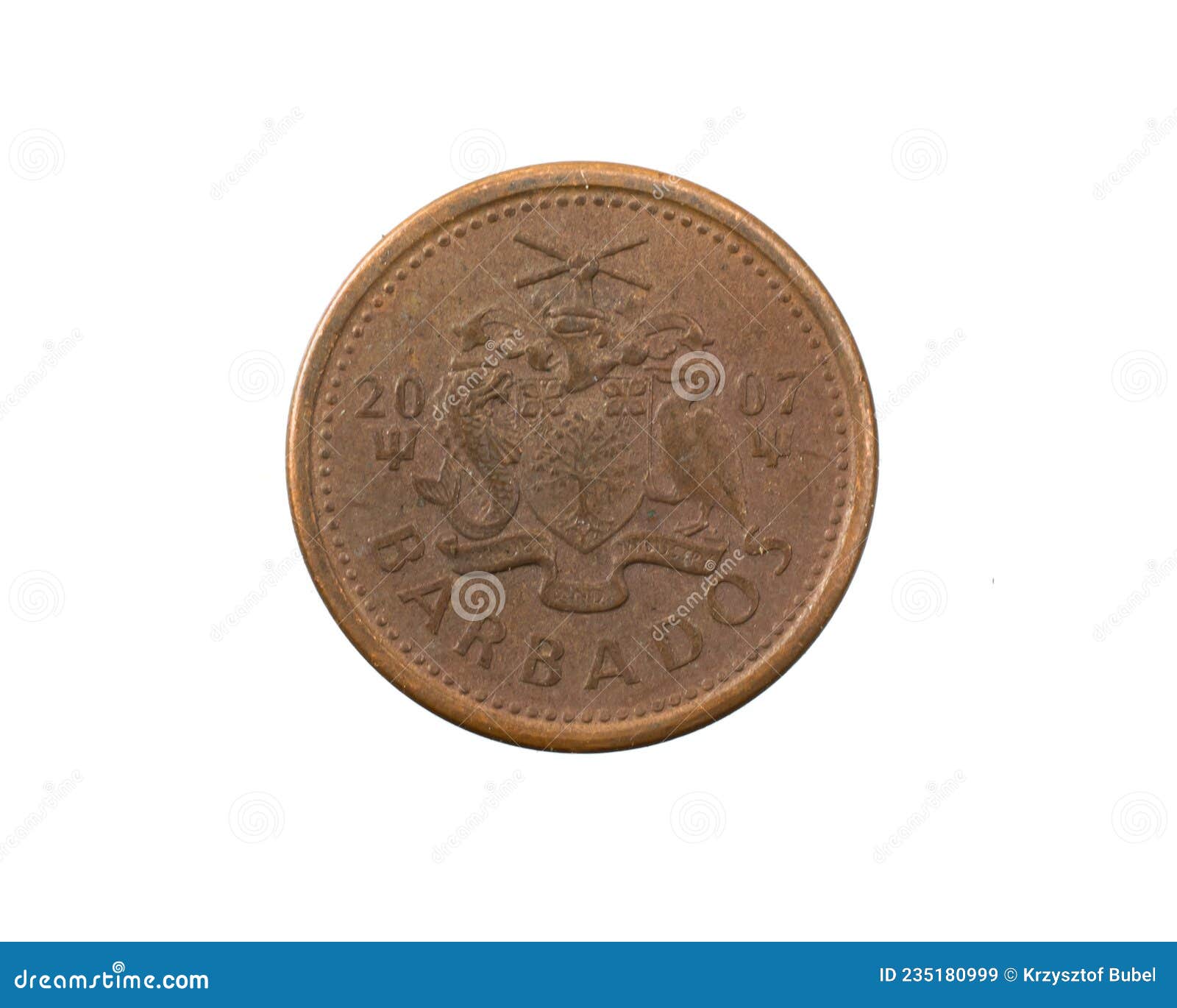 barbados one cent coin
