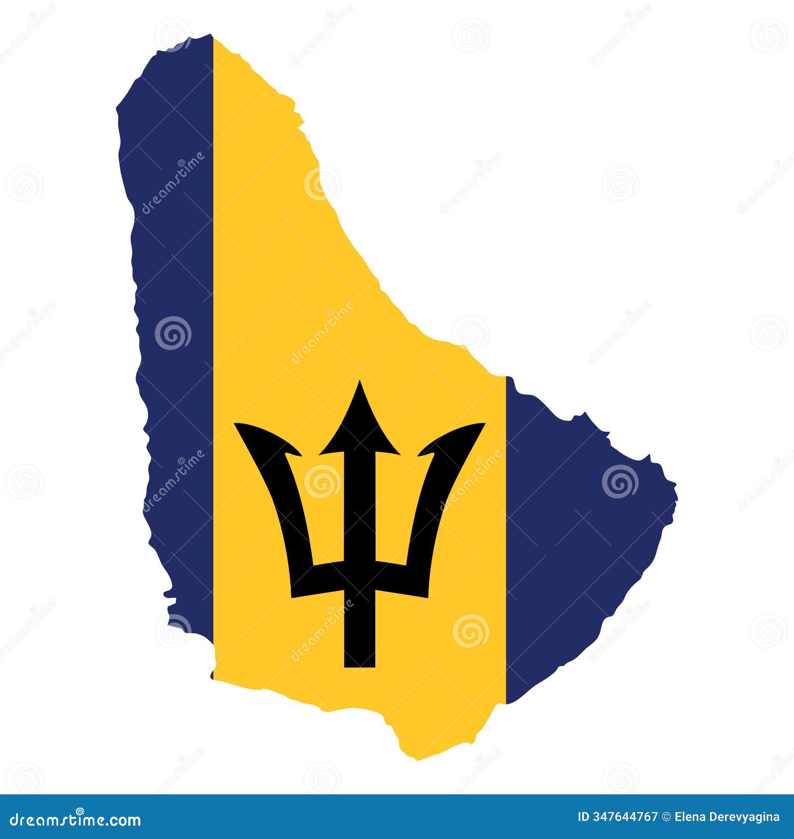 Barbados Outline Map Cartoon Vector | CartoonDealer.com #323783223