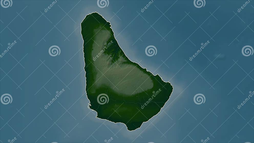 Barbados Outlined. Physical Stock Illustration - Illustration of zoom, territory: 302591616