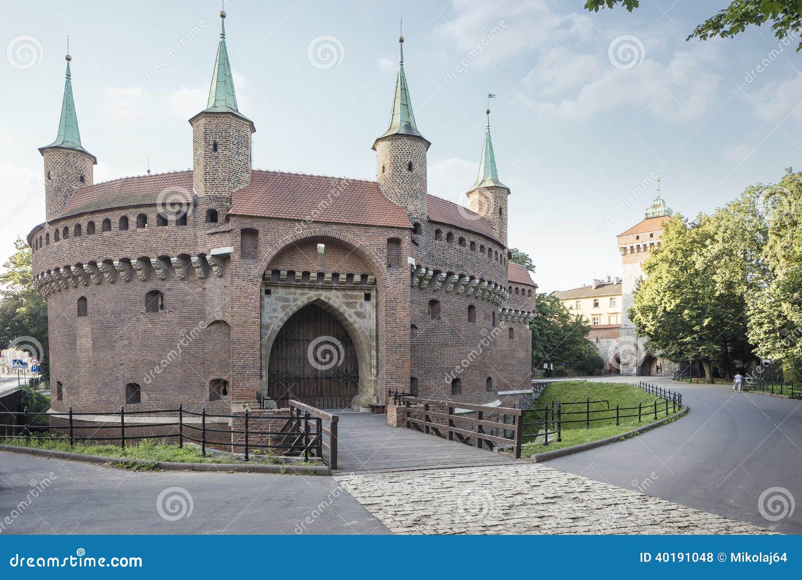 Barbakan Fortress in Krakow Stock Photo - Image of town, landmark: 40191048