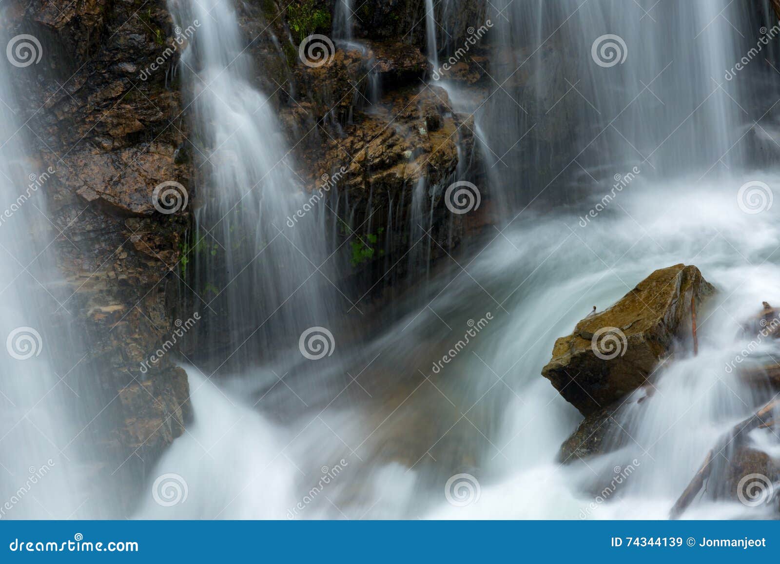 Barbara Falls in Alaska stock image. Image of anchorage - 74344139