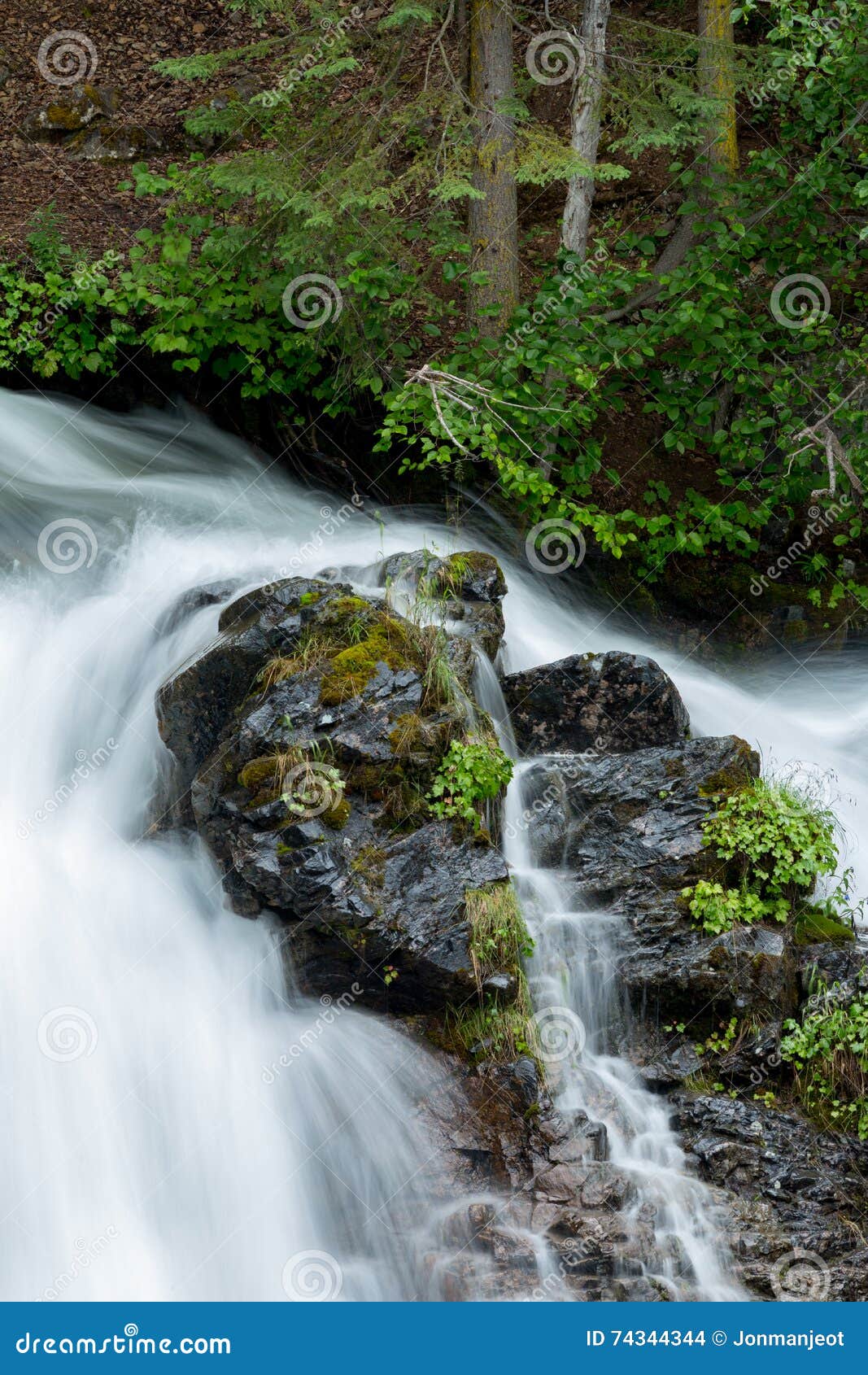 Barbara Falls in Alaska stock photo. Image of destination - 74344344