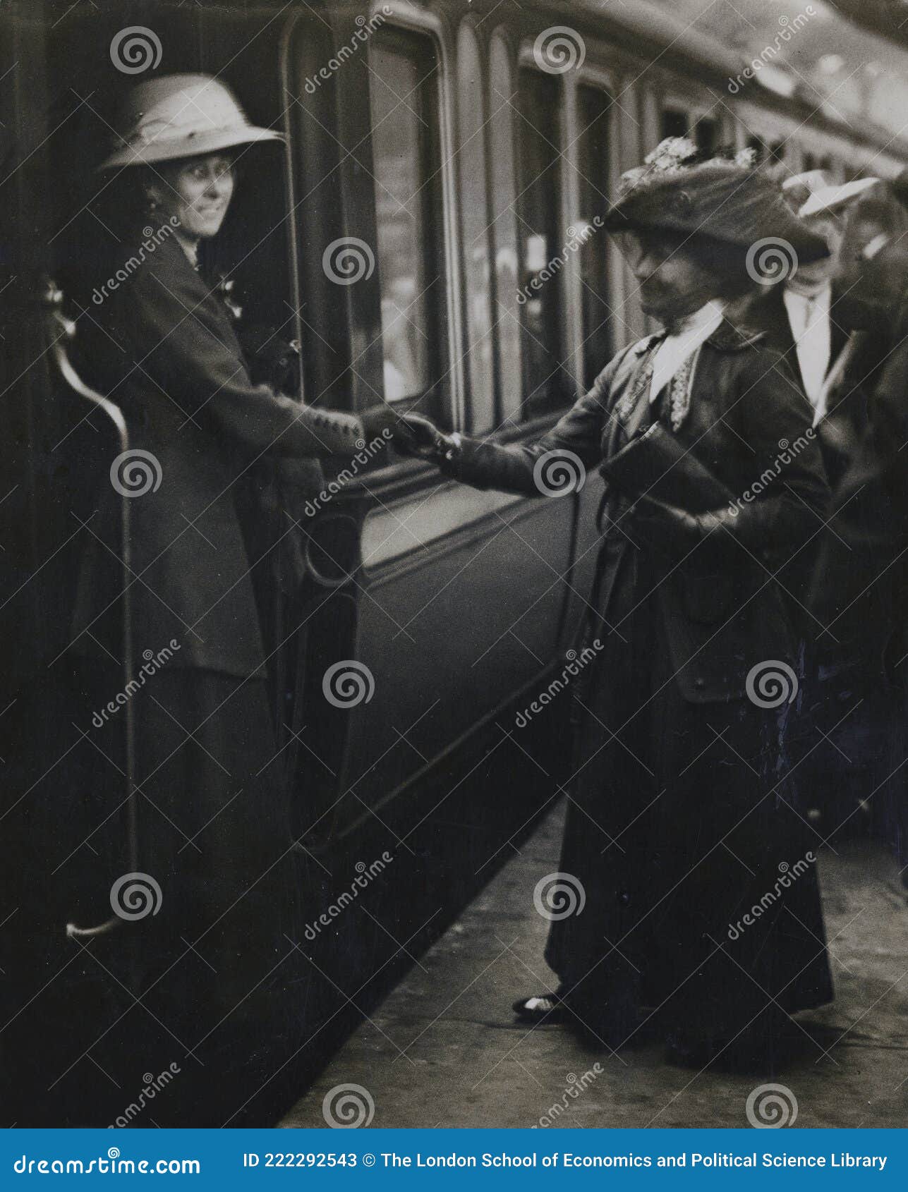 Barbara Wylie And Emmeline Pankhurst, 1912. Picture Image: 222292543