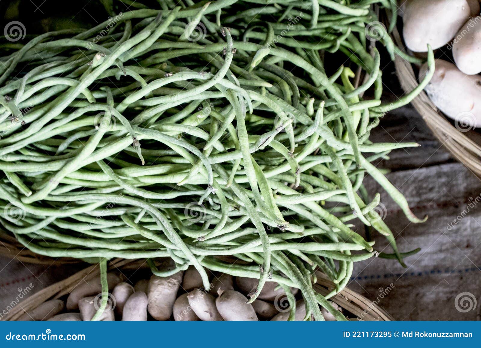 Barbati Vines and Other Vegetables are Lying on the Ground Stock Image ...