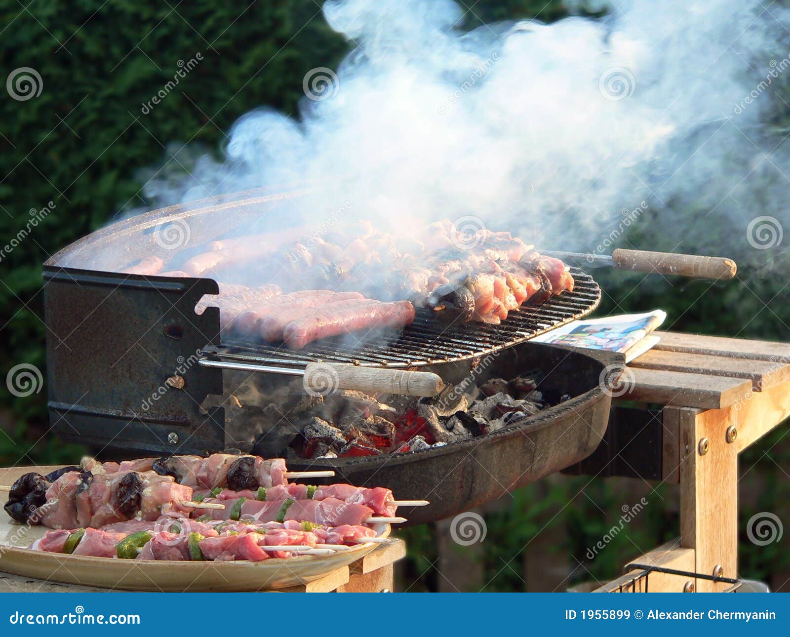 Barbecue stock image. Image of meat, smother, gridiron - 1955899