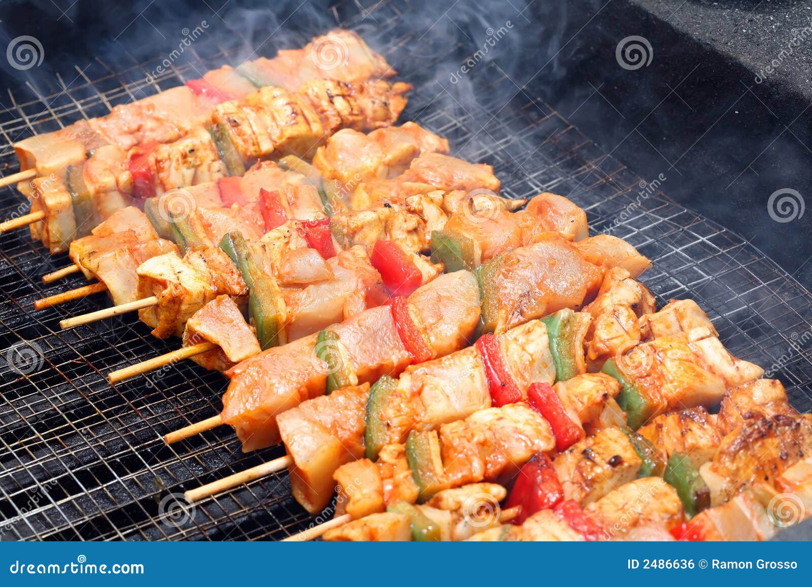 Barbecue stock photo. Image of roasted, bonfire, outside - 2486636