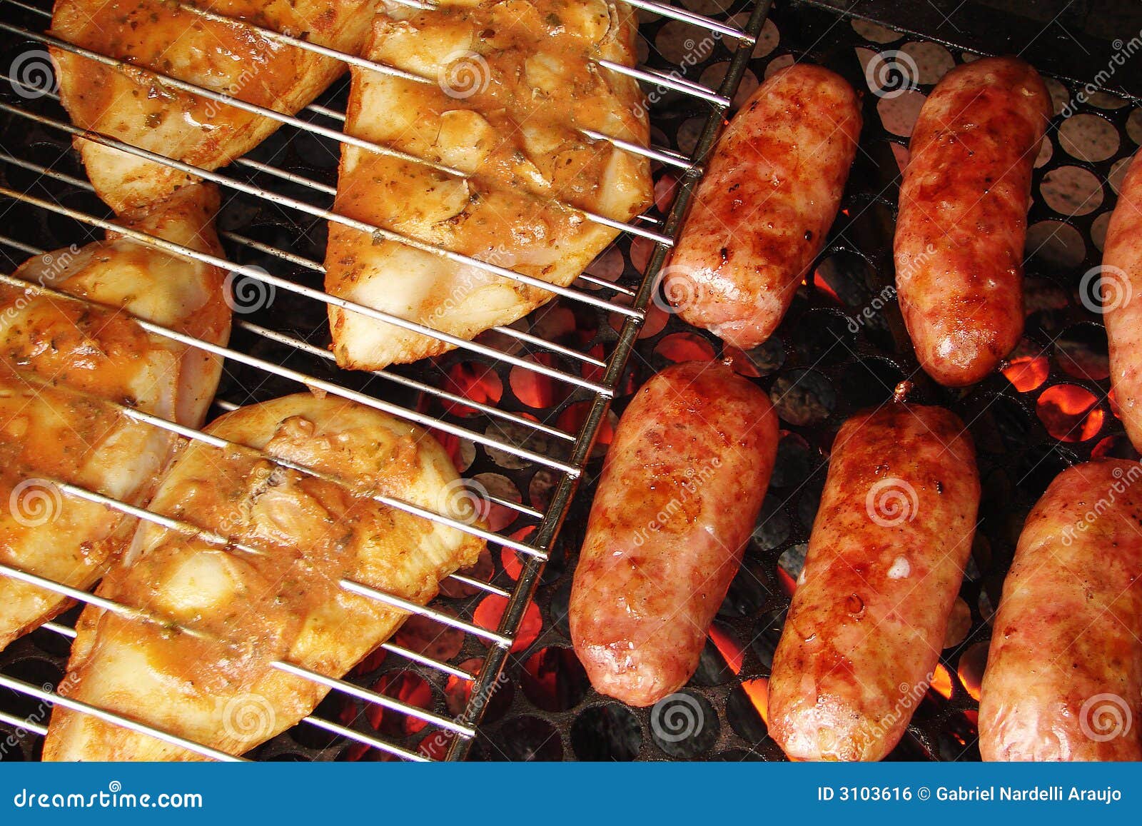 Barbecue stock photo. Image of grilled, meet, party, chicken - 3103616