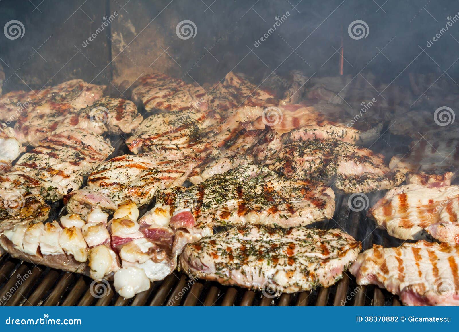 Barbecue stock photo. Image of brown, meat, colors, cooked - 38370882