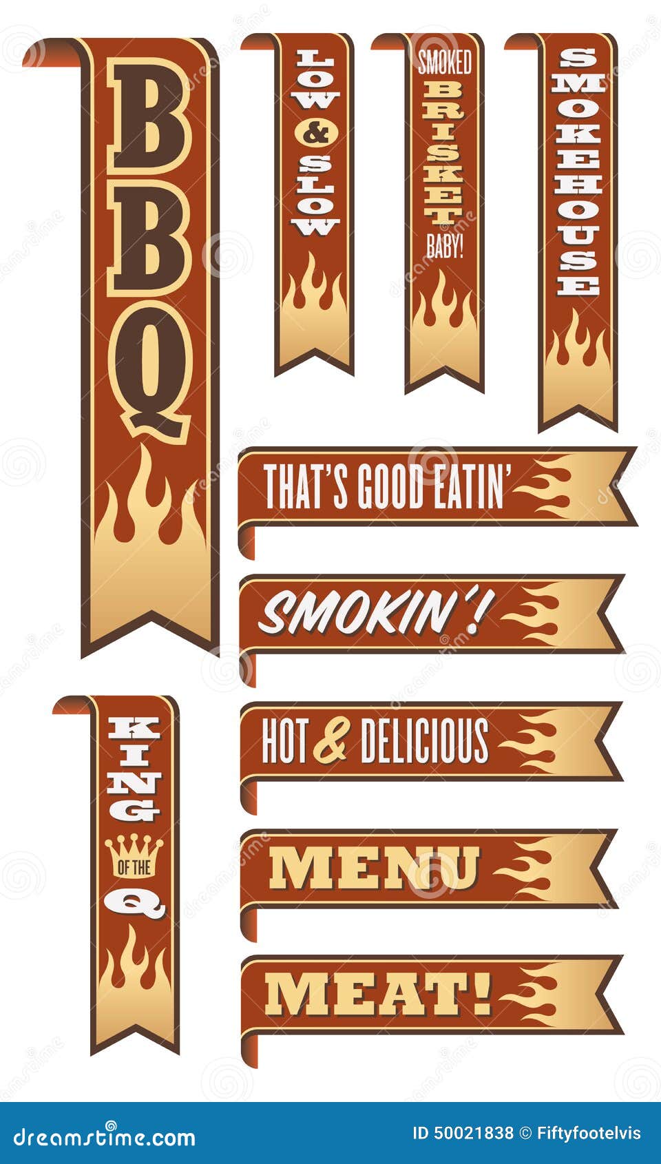 Barbecue Banners stock vector. Illustration of food, delicious - 50021838